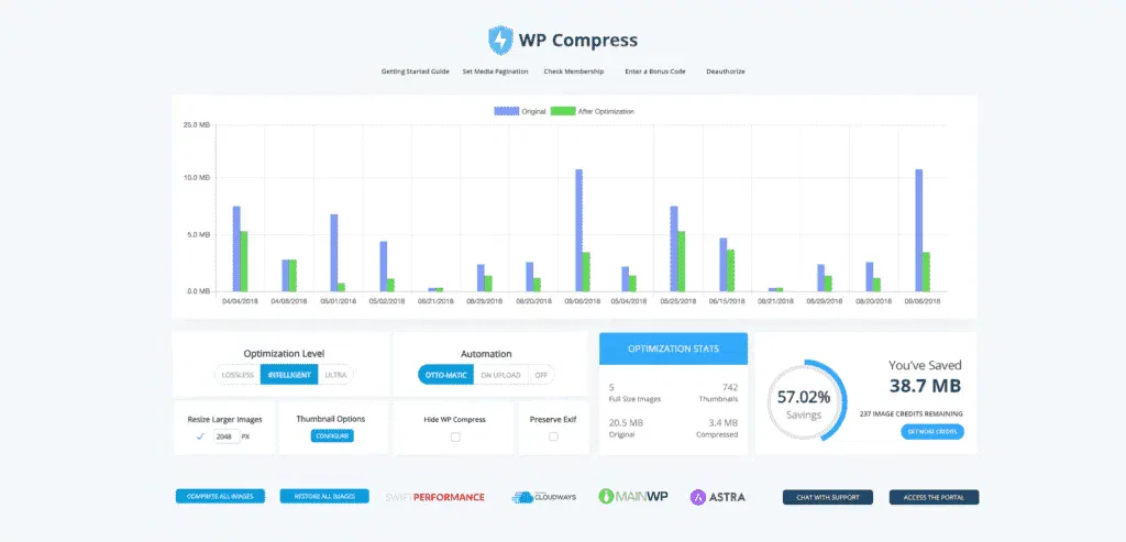 Plugin Settings Wp Compress