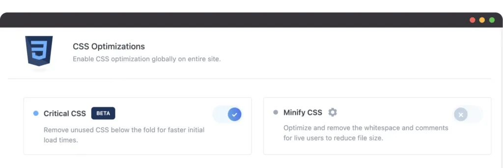CSS Bar - WP Compress