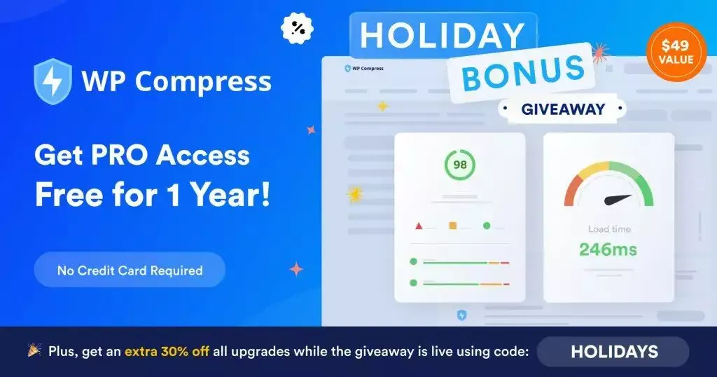 Holiday Bonus - WP Compress